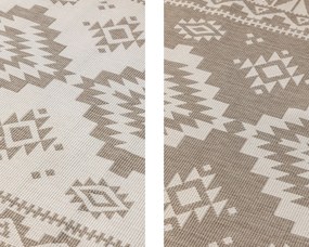 ELLE Decoration, Kusový koberec Gemini 106021 Linen z kolekce Elle – na ven i na doma, 80x150, béžová, chodba / předsíň