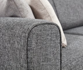 Hanah home rohová pohovka CINAR vpravo tmavě šedá 991DVN1901