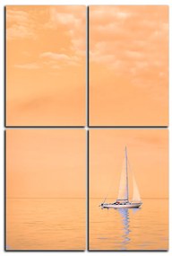 Obraz na plátně - Plachetnice na moři - obdélník 7248FE (120x80 cm)