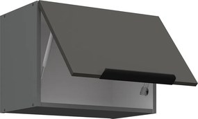 ARIA pi | horní skříňka 50 GU-36 1F výklopná | 50 cm | ANTI FINGERPRINT povrch | antracit/šedá grafit