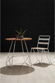 Bílá/v přírodní barvě jídelní židle z jilmového dřeva District – Premier Housewares