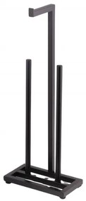 Erga Pap2, zásobník na toaletní papír na postavení 60cm (8 rolí), černá matná, ERG-YKA-P.PAP2-BLK