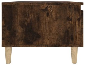 Odkládací stolek kouřový dub 50 x 46 x 35 cm kompozitní dřevo - Default Title