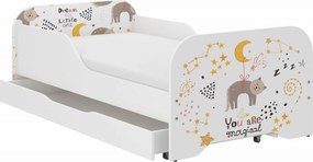 Wooden Toys Dětská postel MIKI 160x80 KOČKA