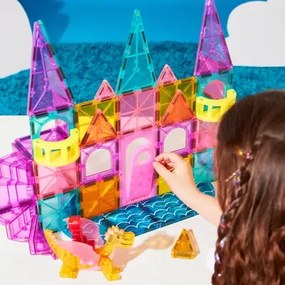 MAGNA-TILES Magnetická stavebnice Castle DLX / 48 dílků / od 3 let
