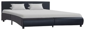 Rám postele černý umělá kůže 160 x 200 cm,  285454