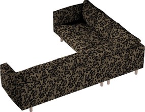 Potah na pohovku IKEA Norsborg rohová 5-místná barva béžová látka pletený vzor, vzorované
