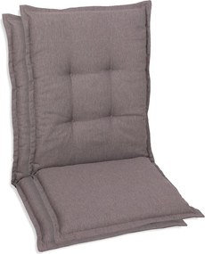 Go-De Textil Sada zahradních podsedáků Uni (střední opěrka, 2 kusy, šedohnědá)