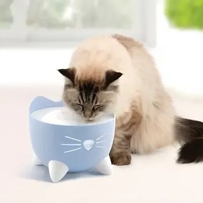Catit Pixi světle modrá / Fontánka pro kočky / 2,5 l / filtr s trojitý