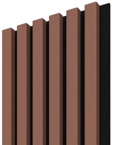 Dřevěná lamela ACOUSTIC LINE 6 - terakota / černá 2650 x 245 x 22 mm cena za balení