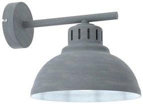 Nástěnná lampa SVEN 1xE27/15W/230V šedá