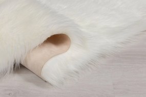 Flair Rugs, DOPRODEJ: 80x150 cm Kusový koberec Faux Fur Sheepskin Ivory, 80x150, bílá, ložnice