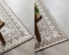 ELLE Decoration, Kusový koberec Gemini 106021 Linen z kolekce Elle – na ven i na doma, 80x150, béžová, chodba / předsíň