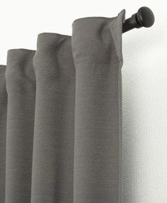 Hotový závěs BASIC s řasící páskou 140x280cm tmavě šedý