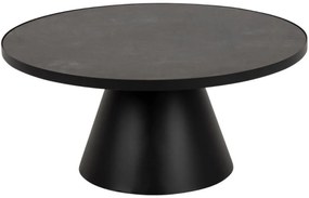 OnaDnes -20% Scandi Černý keramický konferenční stolek Sandro 85,7 cm