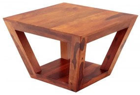 Indický nábytek - Konferenční stolek Rami 60x40x60 z indického masivu palisandr Světle medová