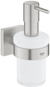 Grohe QuickFix Start Cube - Dávkovač mýdla s držákem, sklo/supersteel 41098DC0