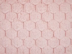 Sada 2 dekorativních polštářů 43 x 43 cm pastelově růžové PURSLANE Beliani