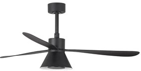FARO Barcelona FARO 33761WT-23-LED Stm. vent. AMELIA L CONE LED/20W/230V černá pr.132 cm WT +DO 33761WT-23+33764