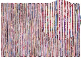 Různobarevný bavlněný koberec ve světlém odstínu 160x230 cm BARTIN Beliani