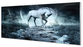 akrylový obraz Forest Unicorn moon 120x60 cm