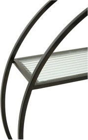 Černá/v přírodní barvě patrová kovová police 61 cm Mataram – Premier Housewares