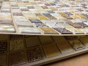 3D obkladový omyvatelný panel PVC Mozaika Casablanca (480 x 955 mm)