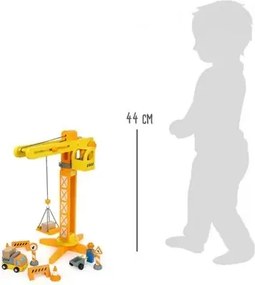 Small Foot Dřevěný jeřáb s příslušenstvím / od 3 let