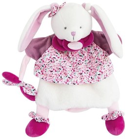 Doudou Plyšový maňásek zajíček růžový 28 cm
