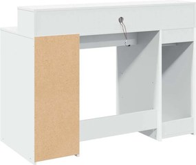 Psací stůl s LED světly bílý 120 x 55 x 91 cm kompozitní dřevo 3309411