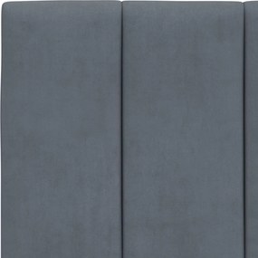 Postel s matrací Hanko tmavě šedá 100 x 200 cm samet 3208581