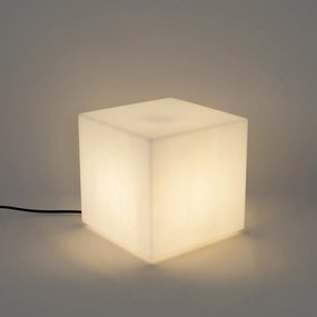 Moderní venkovní lampa bílá 30 cm čtvercová IP44 - Nura