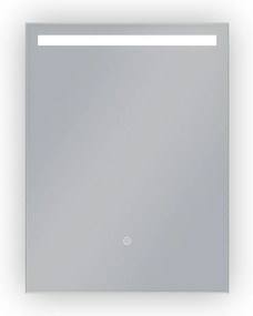 Erga Scarlet, obdélníkové LED zrcadlo 60x80cm, 460 lm, 3 barvy světla, přední osvětlení, ERG-V01-128-6080-00
