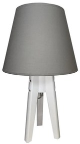 Venti | Stolní lampa CONE 1xE27/60W/230V bílá/šedá | VE0393