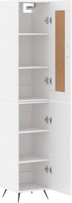 Skříň highboard bílá 34,5 x 34 x 180 cm kompozitní dřevo 3200105
