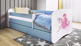 XXXLutz POSTEL PRO DĚTI A MLÁDEŽ 80/160 cm, modrá, bílá MID.YOU - Dětské pokoje sestavy - 002142000247