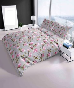 Povlečení bavlněné Magnolia TiaHome - 1x Polštář 90x70cm, 1x Přikrývka 140x200cm