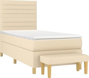 vidaXL Box spring postel s matrací 80x200 cm textil [3137196] Barva: Modrá