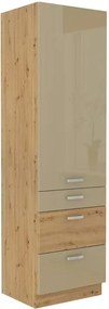 Kuchyňská skříň Artisan 60 DKS-210 3S 1F Barva dvířek cappuccino lesk