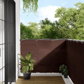 Balkonová zástěna hnědá 120 x 700 cm 100% polyester oxford - Default Title