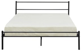 Kovová postel s rámem Bengrio 0501, Rozměr postele: 140 x 200 cm, Barva: Černá