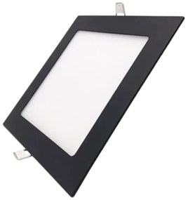 ECOLIGHT Zapuštěný LED panel 24W černý - neutrální bílá