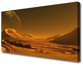 Obraz na plátně Poušť Vesmír Krajina 120x60 cm