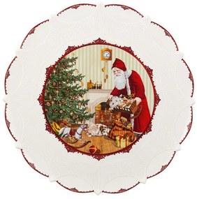 Tác/ talíř na cukroví Santa rozdává dárky, Ø 42 cm Toy's Fantasy Villeroy & Boch