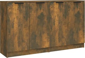Příborníky 2 ks kouřový dub 60 x 30 x 70 cm kompozitní dřevo 3115777