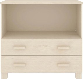 Příborník HAMAR medově hnědý 85 x 35 x 80 cm masivní borovice 340496