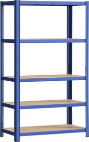Dílenský regál Wiltec – 120 × 50 × 204 cm, 200 kg, modrá (62864)