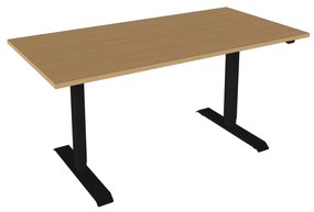 NOBL Dynamic Elektr. nastavitelný polohovací stůl 160x80 Dynamic Dekor stolové desky: buk, Barva podnože: černá