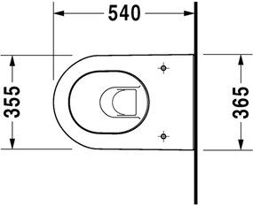 Duravit Darling New - závěsné WC 37x54 cm 2545090000