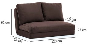Hanah Home Pohovka TAIDA hnědá 859FTN1267